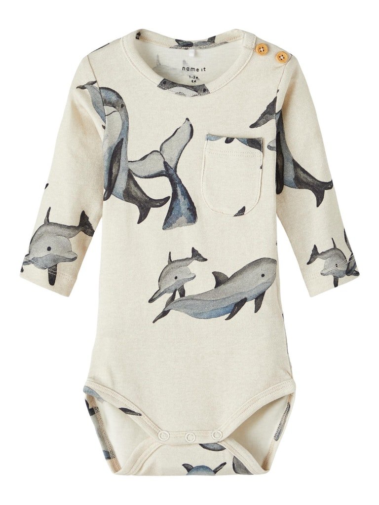 Name It Body LS Fast Peyote Melange - Bodystockings - Emilys ApS